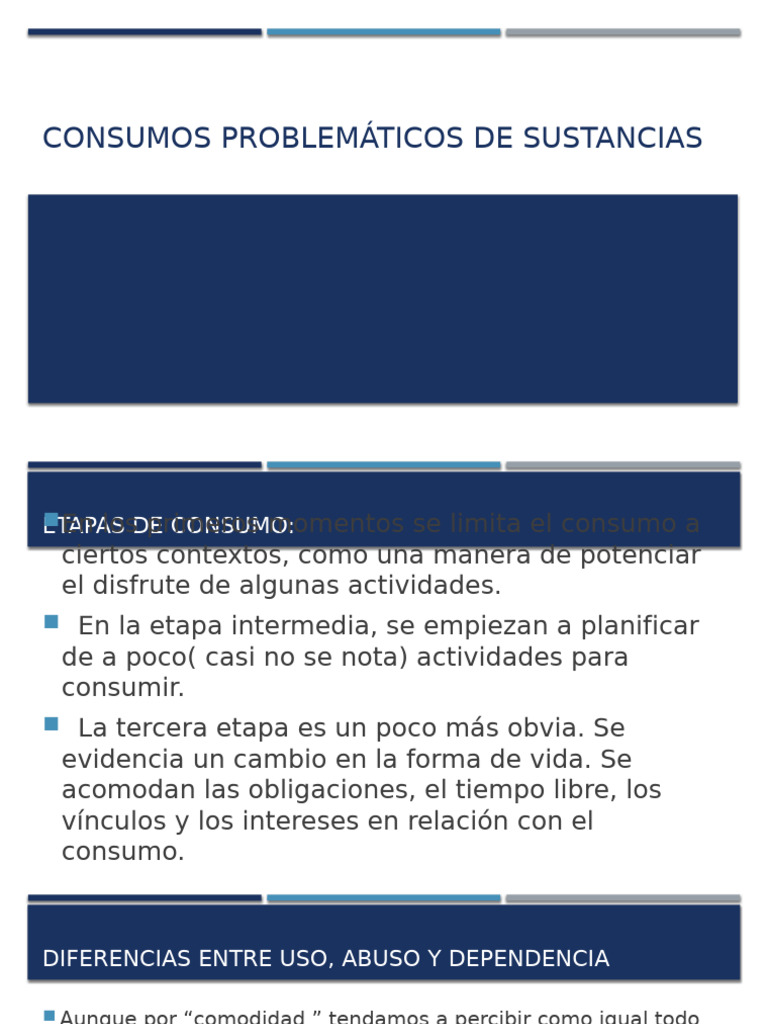 Consumos Problemticos de Sustancias | PDF | La dependencia de sustancias | Drogas