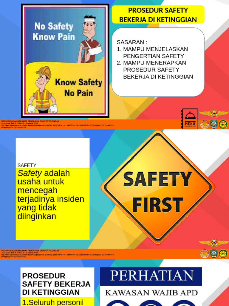 Prosedur Safety Bekerja di Ketinggian | PDF
