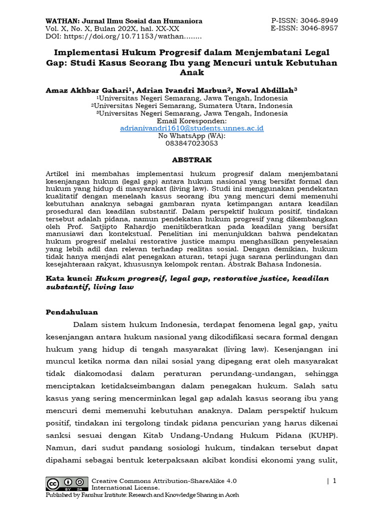 Hukum Progresif dan Keadilan Sosial | PDF