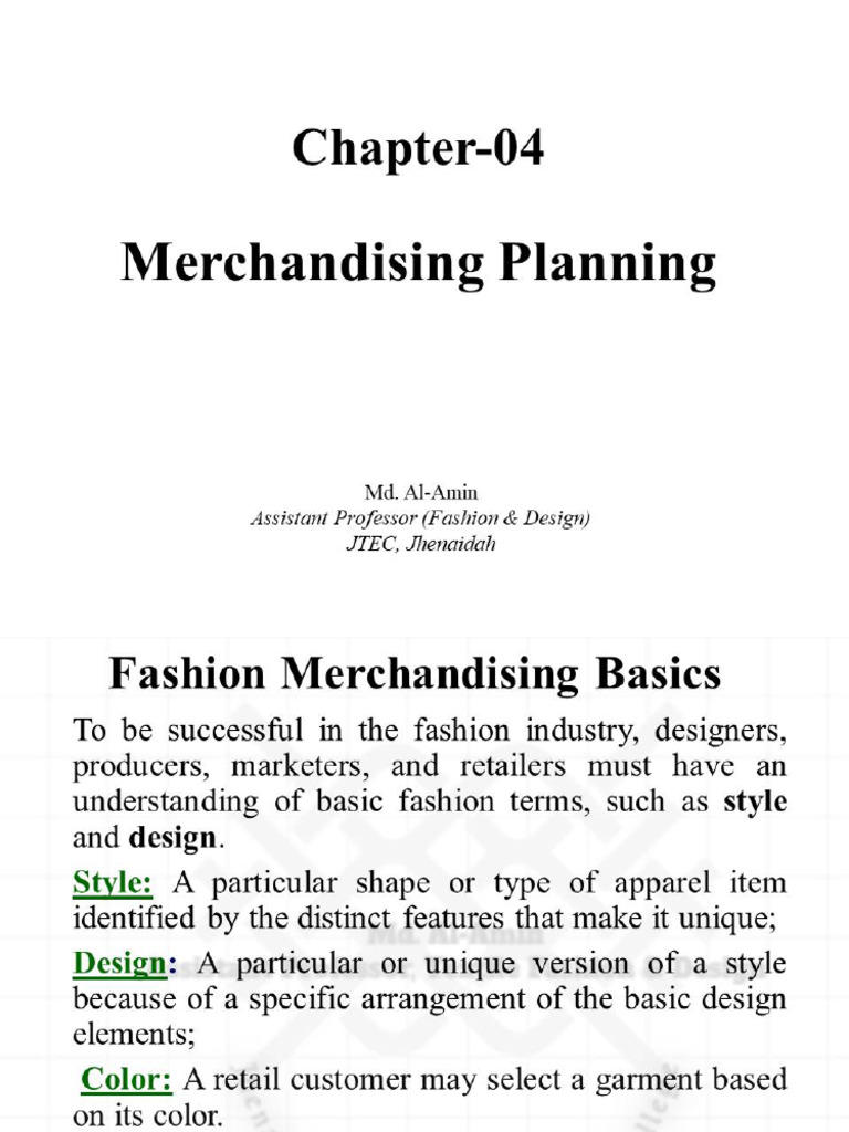 Merchandising Planning | PDF