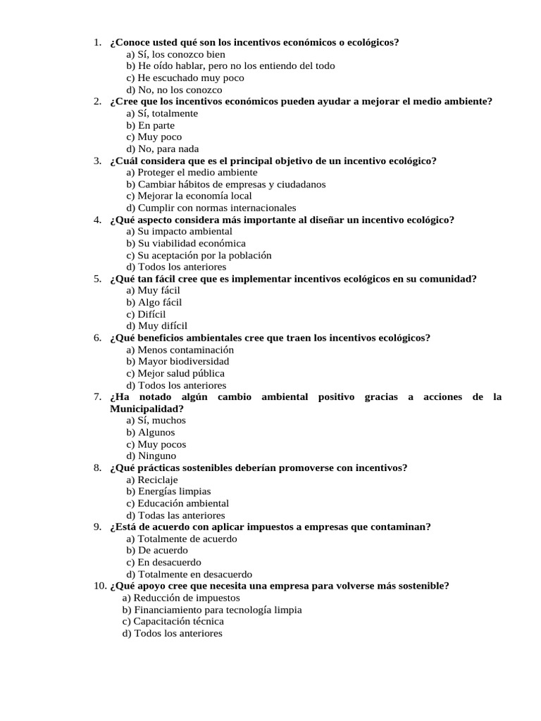 Encuensta 1 | PDF