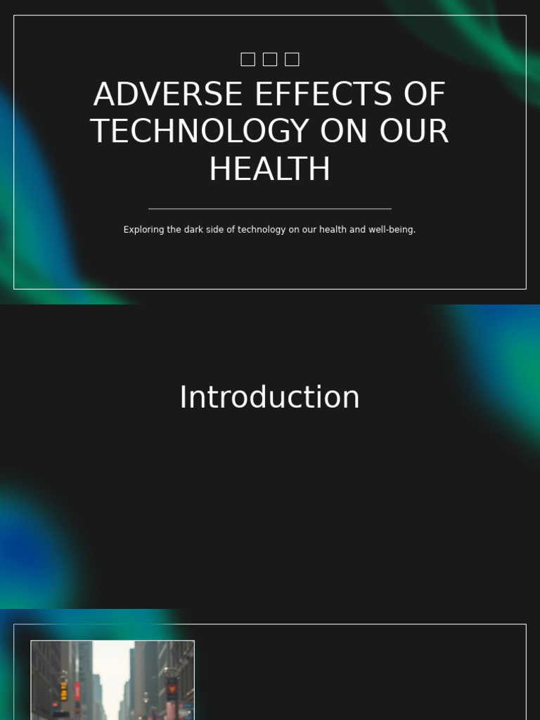 Health Risks of Technology Use | PDF | Sleep | Mental Health