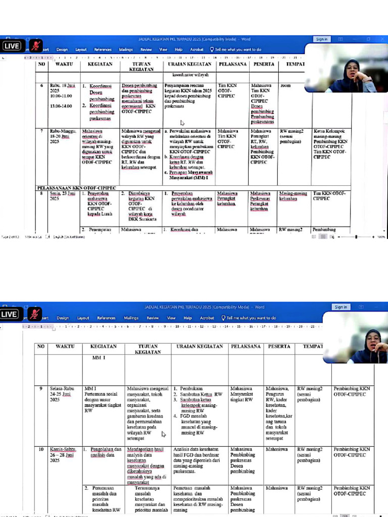 Timeline KKN 2025 | PDF