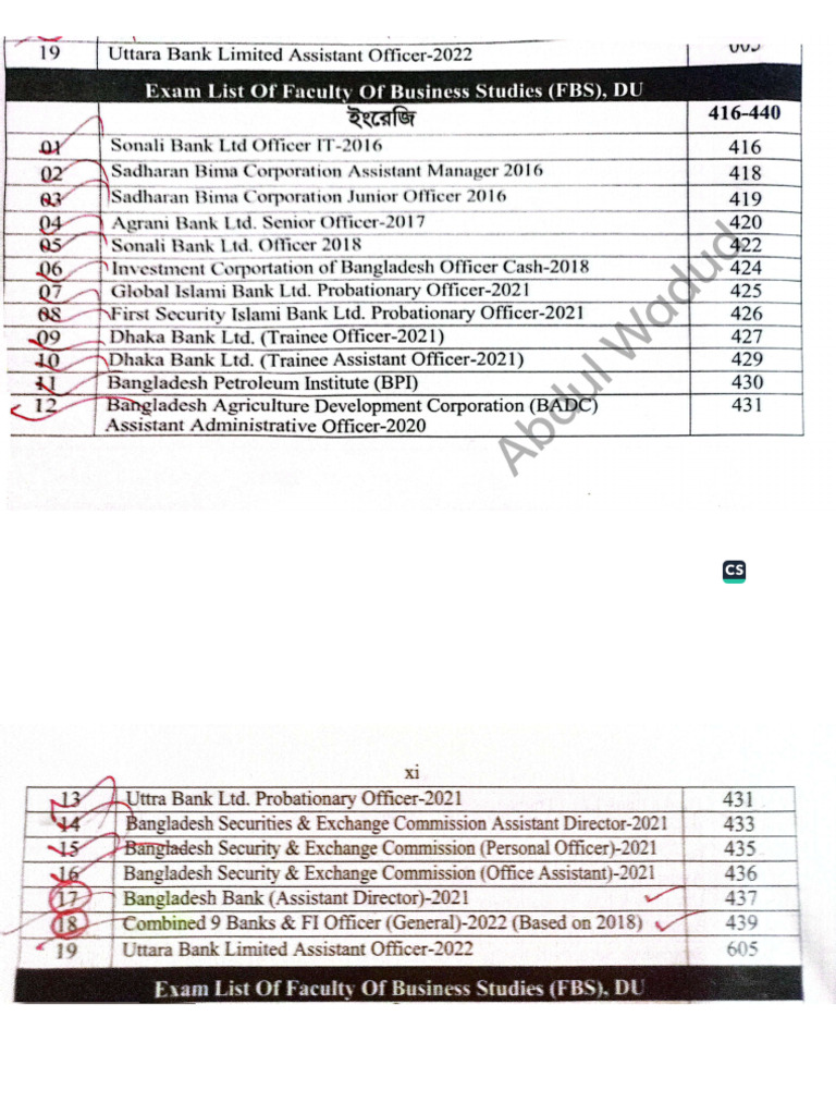 FBS English Part - 2 | PDF