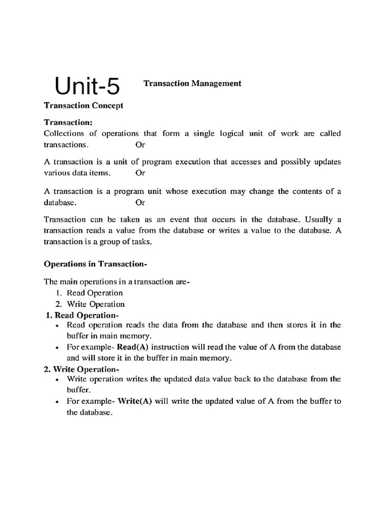 Unit 5 Notes | PDF