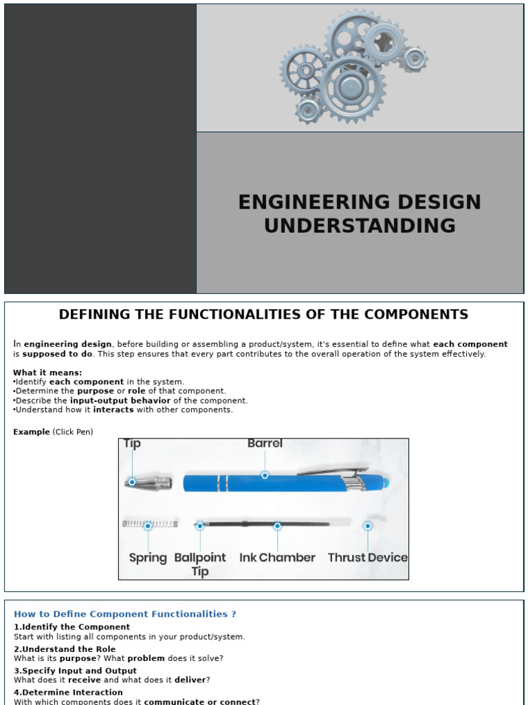 Defining Component Functionalities in Design | PDF | New Product ...