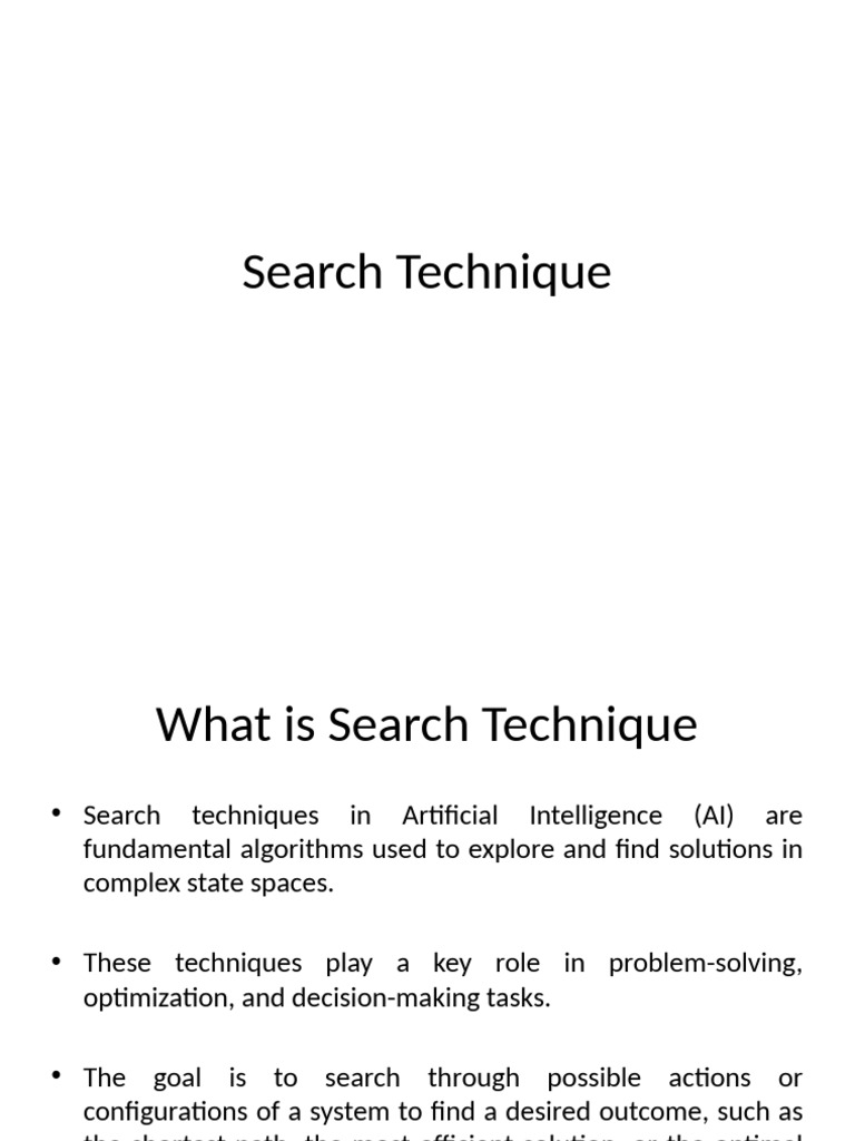 2.2. Search Techniques | PDF