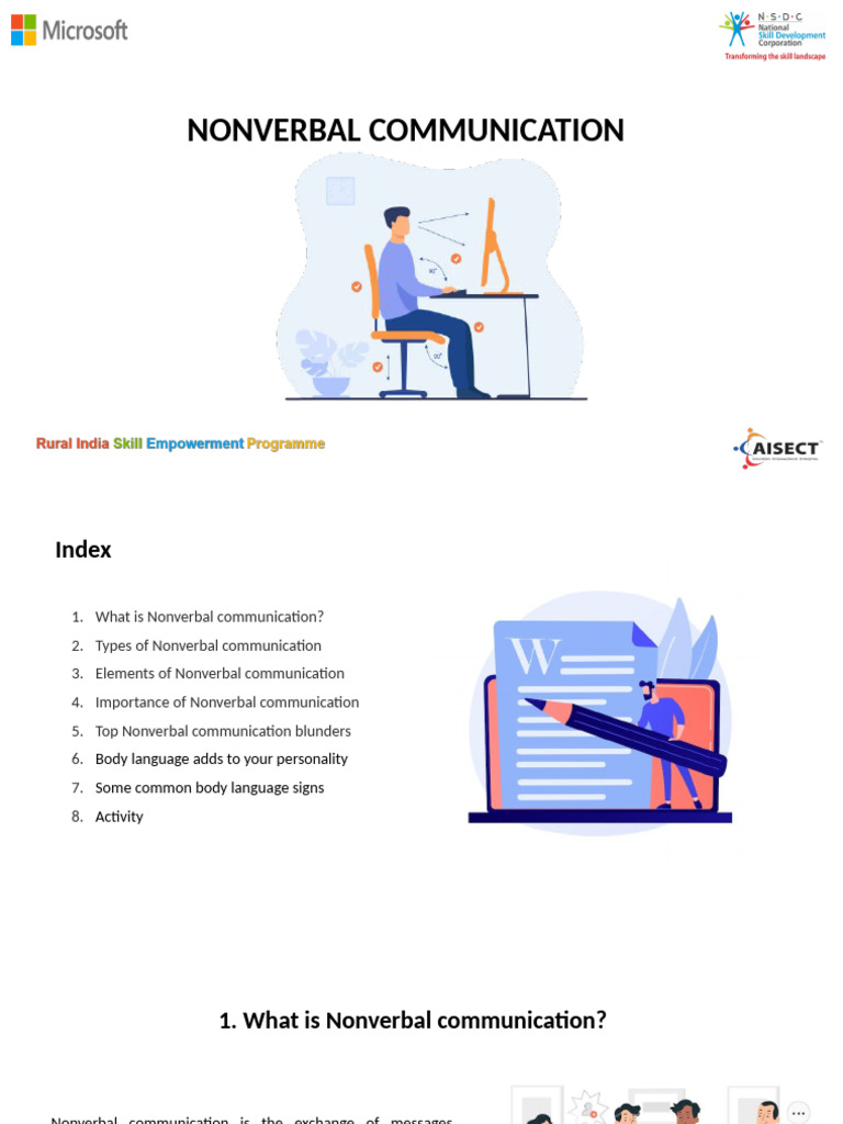 Nonverbal Communication | PDF | Nonverbal Communication | Body Language