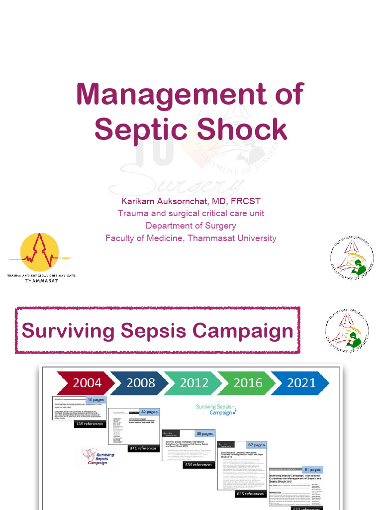 11.00-11.30 Sepsis management-พญ.ฆริกานต์ อักษรชาติ | PDF | Sepsis ...
