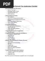 UK Visa Document Checklist 2025 | PDF