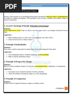 Basic Laws of Forensic Science | PDF