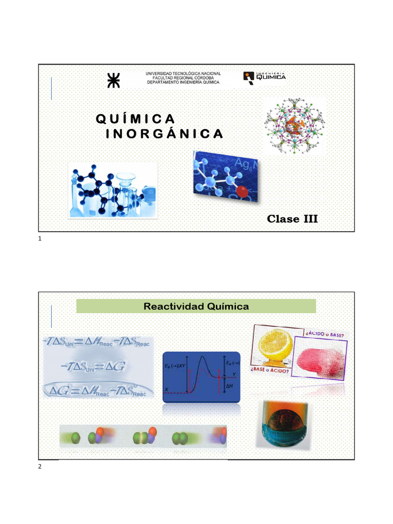 Clase 3. QI U3 (AB Redox) | PDF | Ácido | Enlace iónico