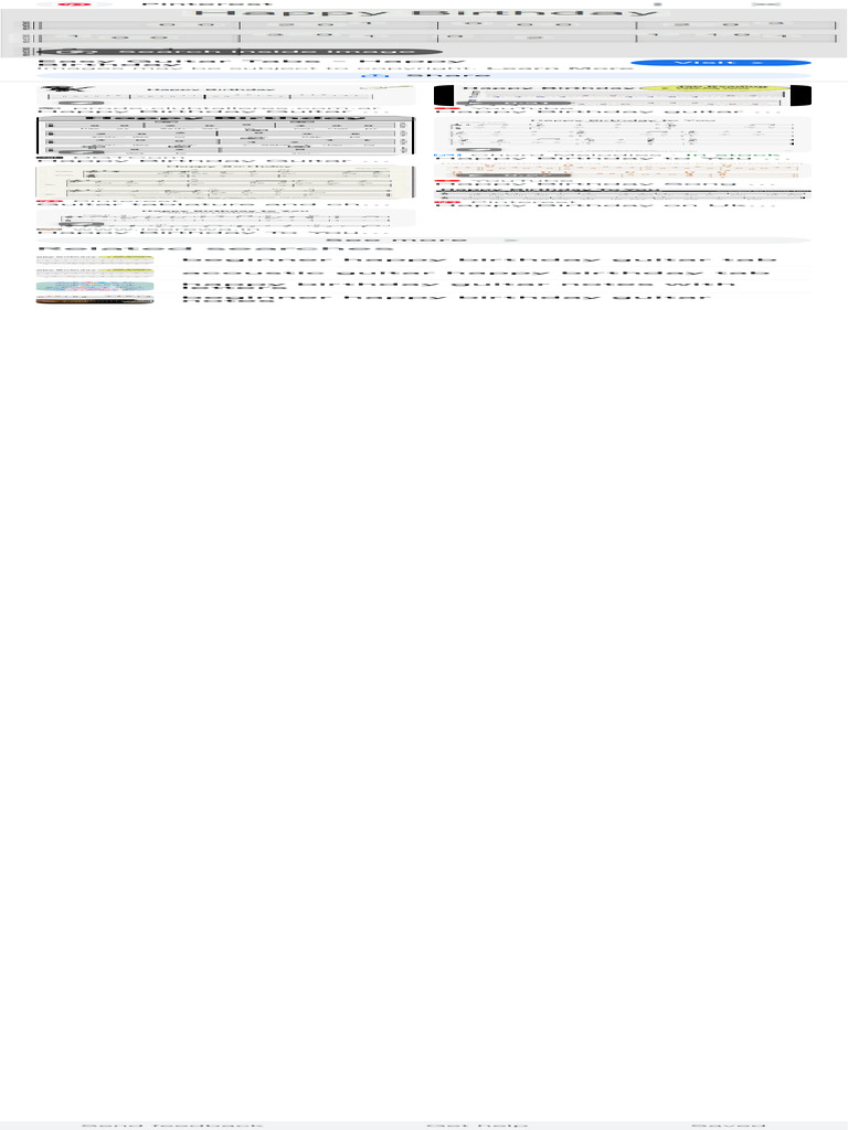 Tabs Happy Birthday - Google Search | PDF