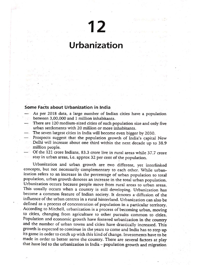 12 Urbanization | PDF