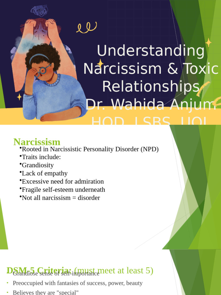 Understanding Narcissism & Toxic Relationships | PDF | Narcissism | Psychological Abuse