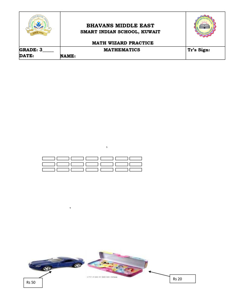 Math Wizard Practice Sheet | PDF | Mathematics
