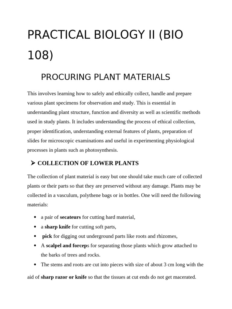 Procuring Plant Materials | PDF | Plants | Trees