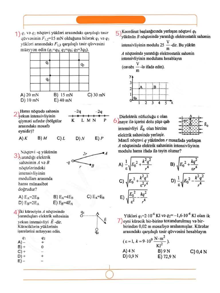 Fizika 2-Ci Hissənin Qısa Təkrarı | PDF