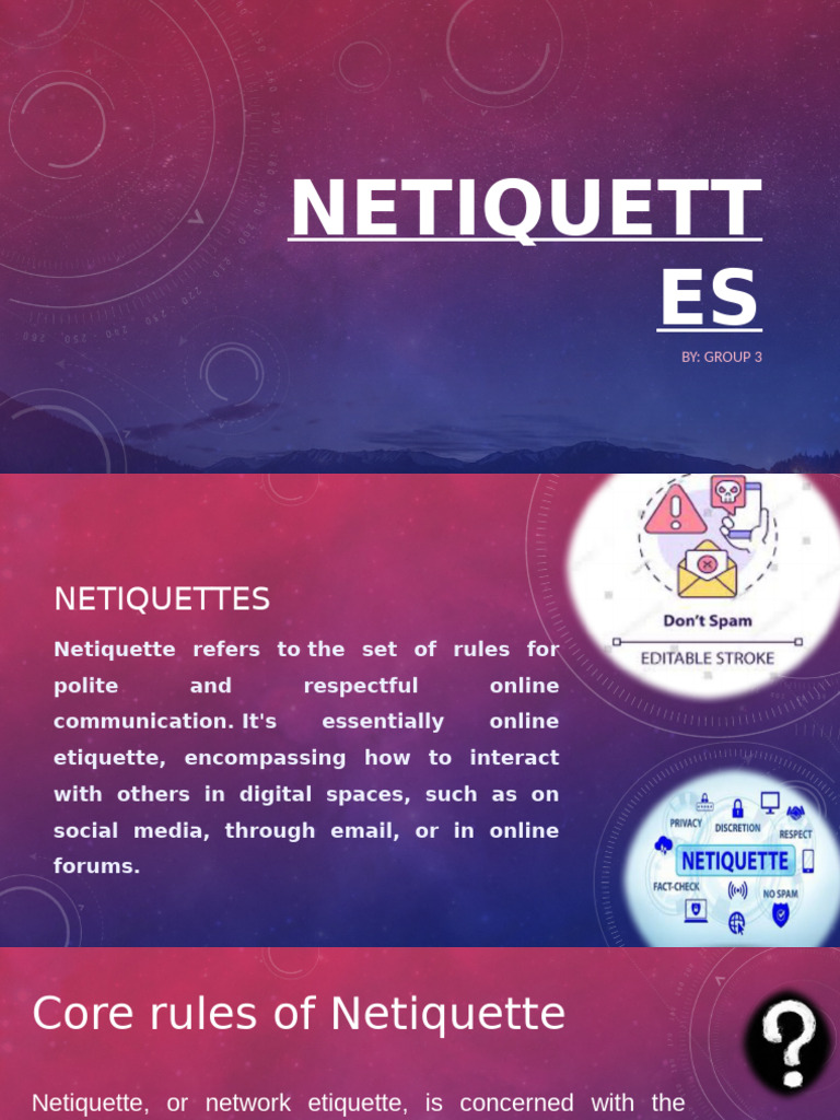 Netiquette 1 | PDF