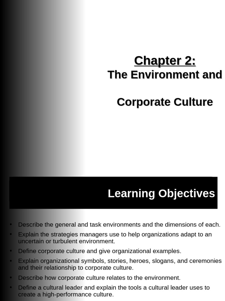 Corporate Culture and Environmental Adaptation | PDF | Organizational ...