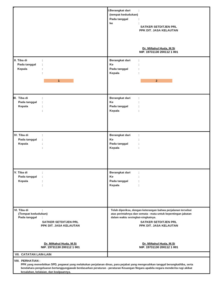Form SPPD Baru | PDF