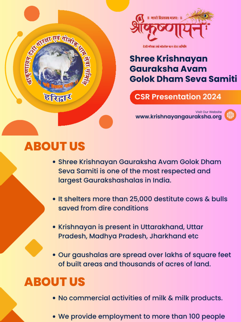 Krishnayan Presentation - CSR | PDF | Agriculture | Renewable Energy