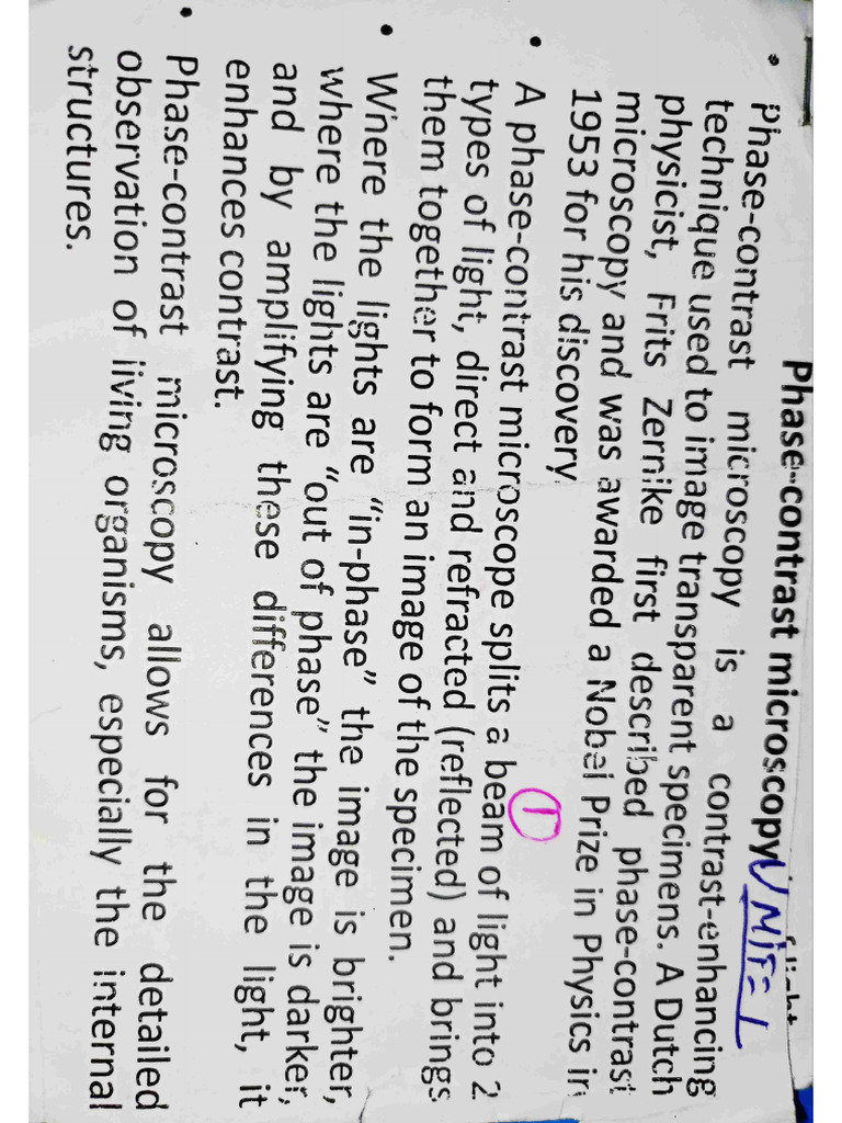 Phase Contrast Micros | PDF