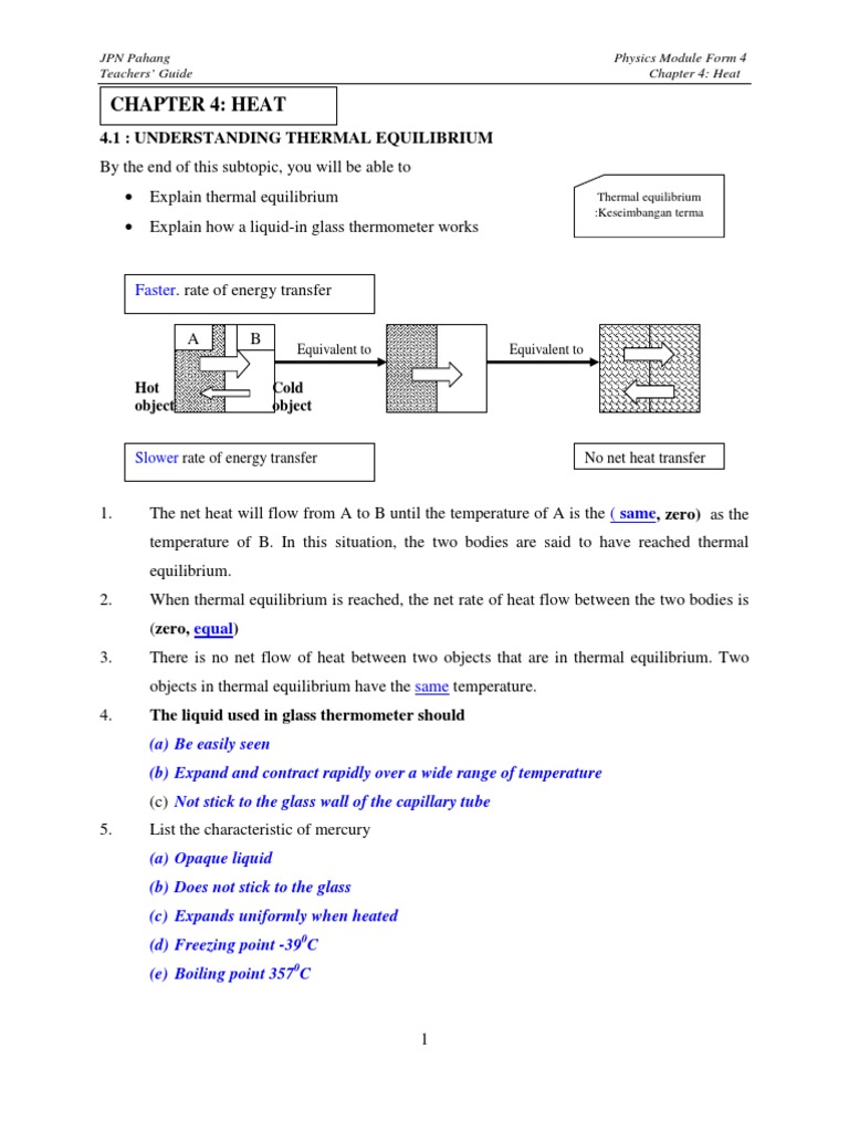 Chapter 4 Teacher's Guide | PDF