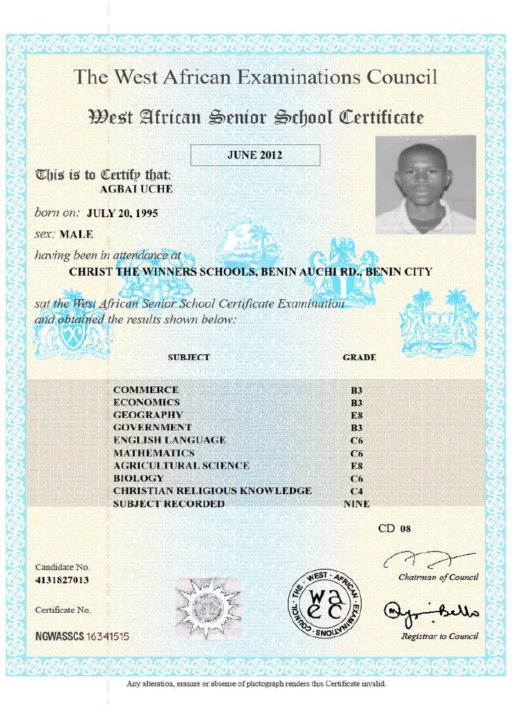 Certification of High School | PDF