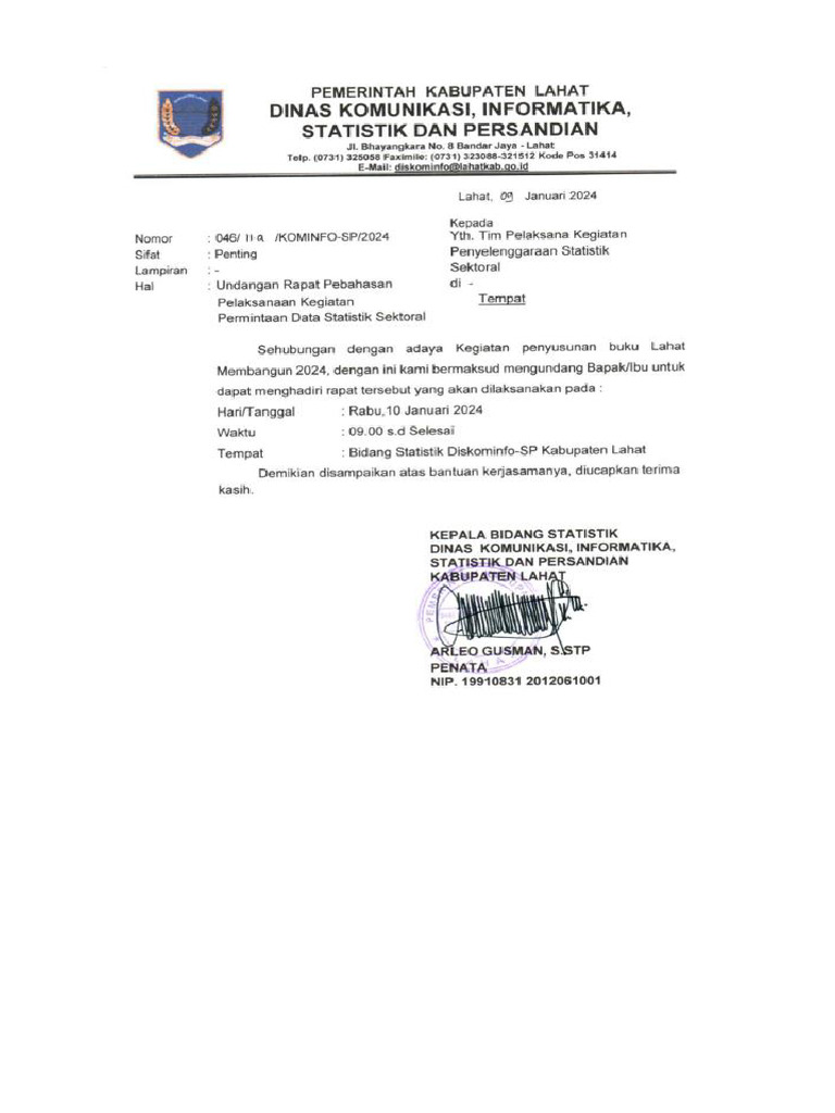 Tingkat Kematangan Penerapan Standar Data Statistik (SDS) | PDF