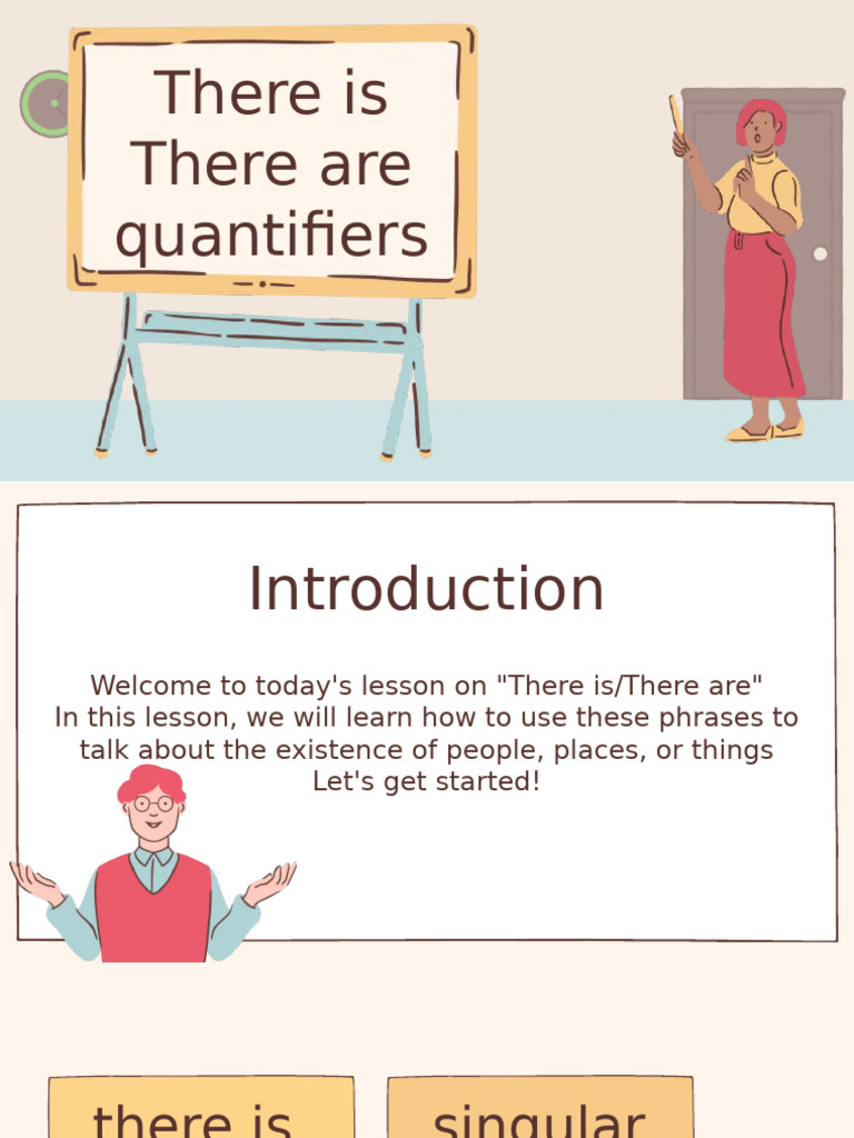 Using "There Is/Are" with Quantifiers | PDF | Plural | Noun