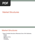 Market Structures - Notes For Economics Students | PDF