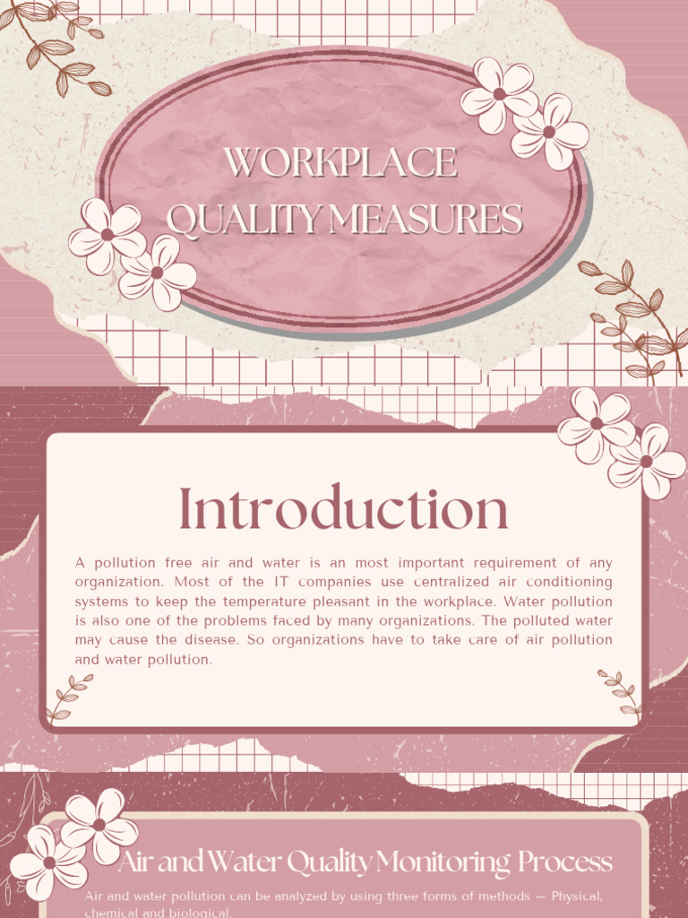 Workplace Quality Measures Overview | PDF