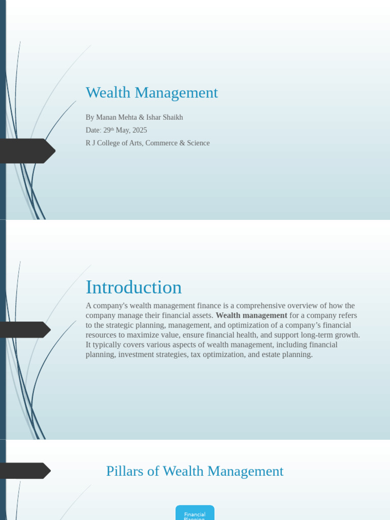 Corporate Wealth Management Strategies | PDF | Investing | Taxes