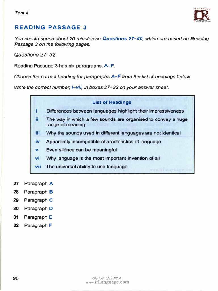 Test 4 Passage 3 IELTS 11 | PDF | Linguistics | Human Communication