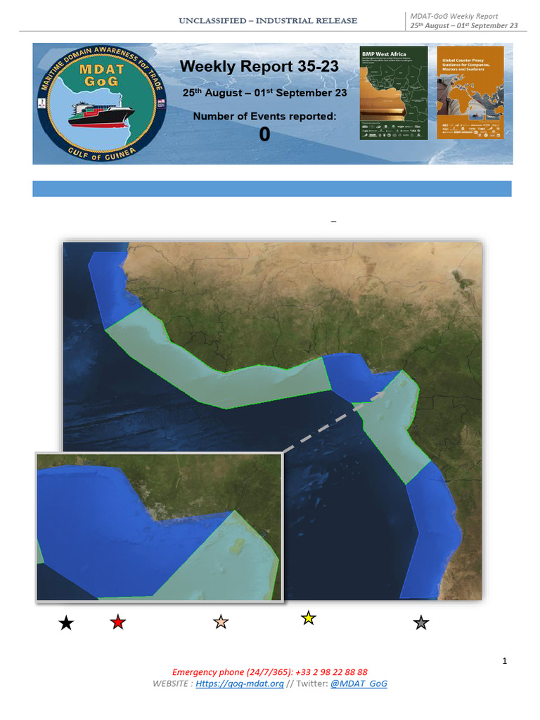 Mdat-Gog Weekly Report 35-23 | PDF | Piracy | Water Transport