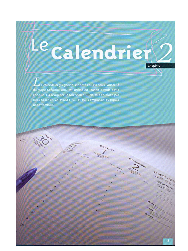 Le Calendrier | PDF