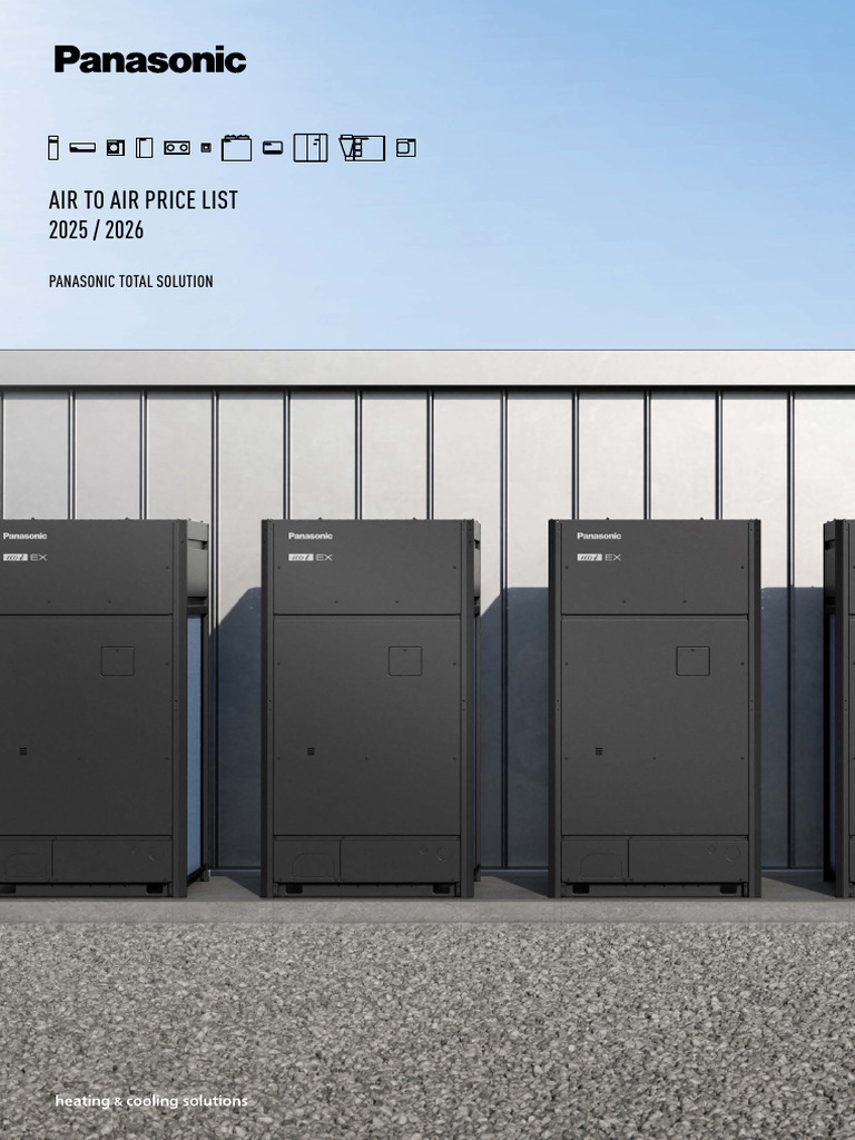 Panasonic Air Conditioning Price List 2025 | PDF | Air Conditioning ...