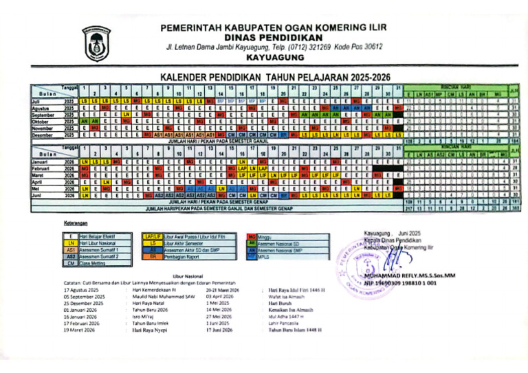 Kaldik 2025-2026 | PDF