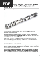Camshaft - Definition, Parts and Function With (Diagram & PDF) | PDF ...