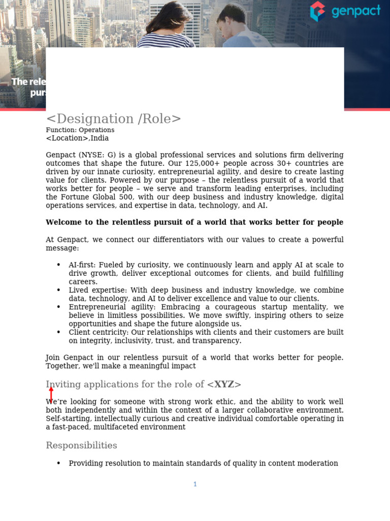 JD - Process Associate, Content Moderation-Hindi | PDF | Social Psychology