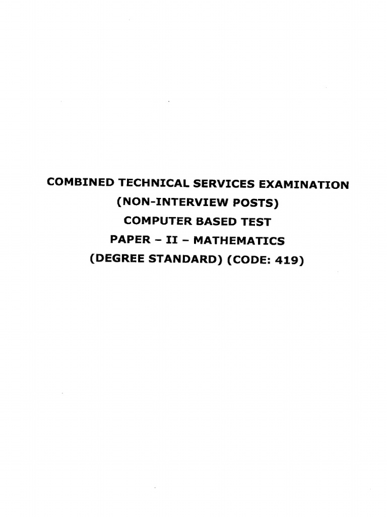 09 2024 Mathematics 419 | PDF