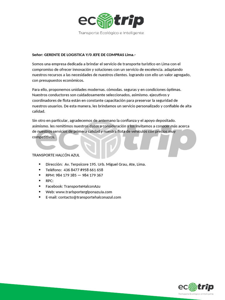 Membrete Ecotrip | PDF