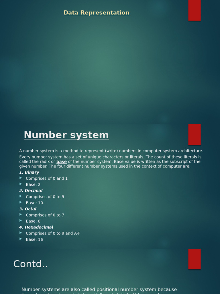 Data Representation and Boolean Logic 1 | PDF | Boolean Algebra ...