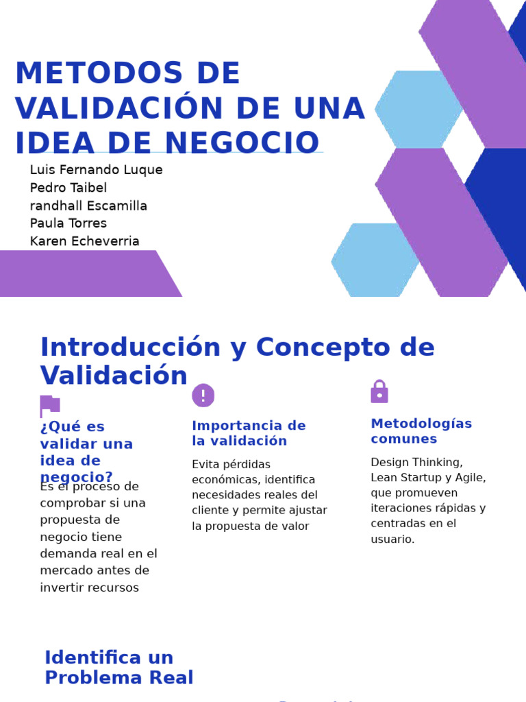 Validación de Una Idea de Negocios | PDF | Lean Startup | Empresa de inicio