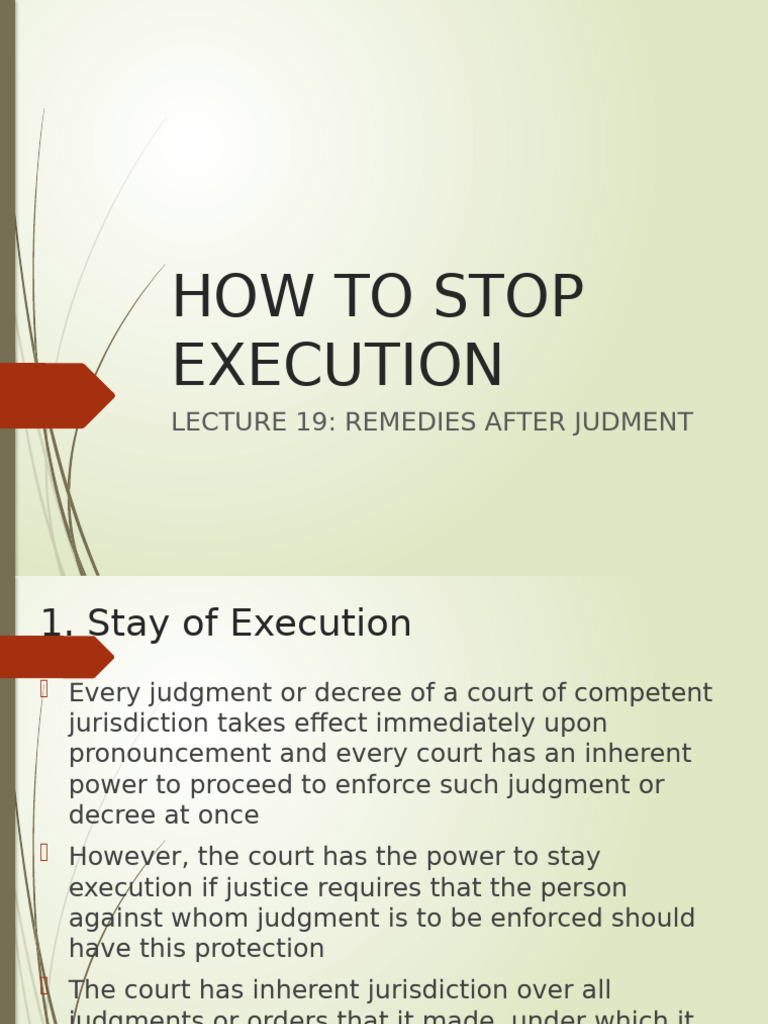 Lecture 20 - Remedies Against Judgment | PDF | Judgment (Law) | Appeal