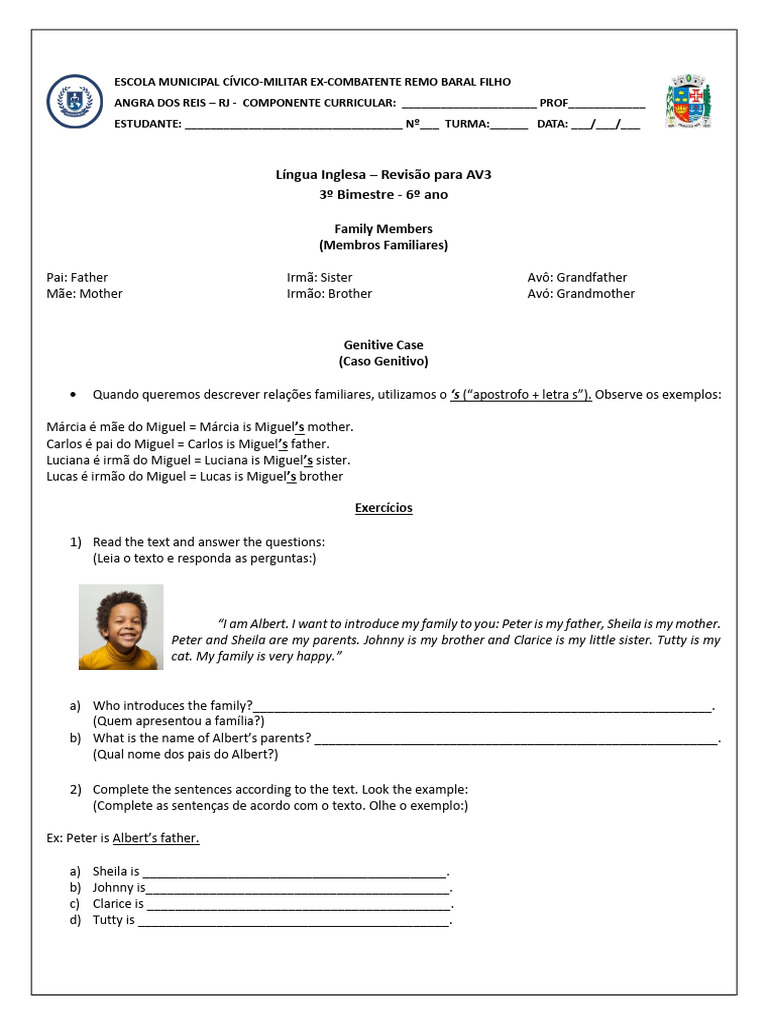 6º Ano Revisão Av3 | PDF