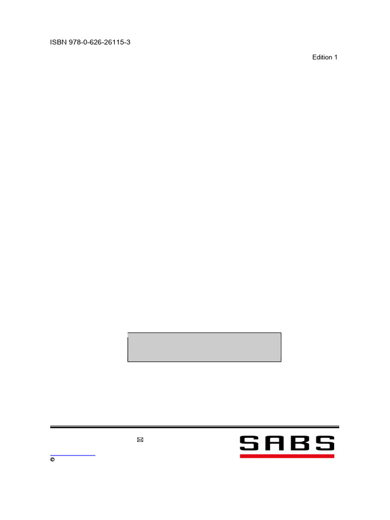 SANS 241 SA Drinking Water Standard | PDF | Bacteria | Drinking Water