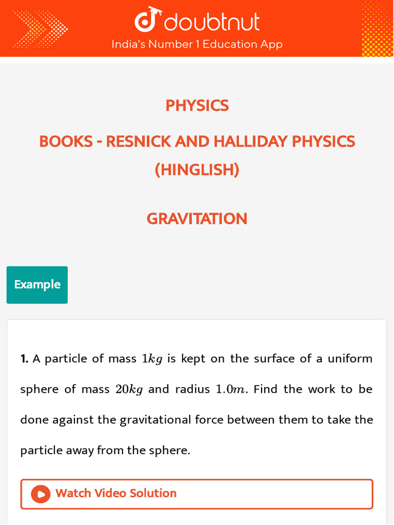 3757 Books Doubtnut Question Bank | PDF | Orbit | Mass