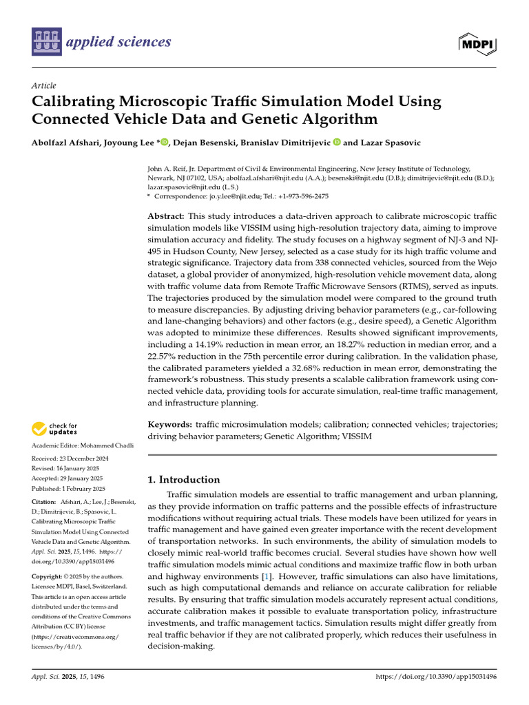 Calibrating Microscopic Traffic Simulation Model | PDF | Simulation | Traffic